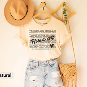 Note to Self T-shirt, Motivational Shirt, Mental Health Awareness Shirt ...