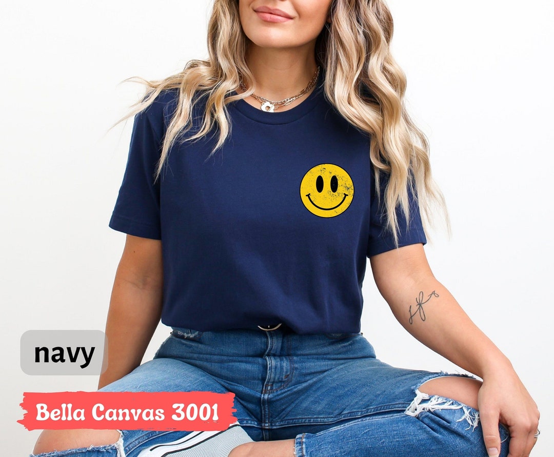 Smile Face T-shirt, Vintage Smile Face Shirt, Retro Smile Shirt, Women ...