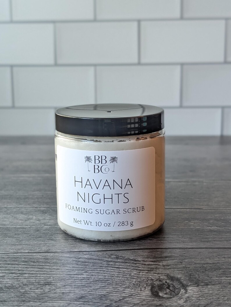 Havana Nights Men's Body Scrub, Body Polish, Sugar Whipped Soap ...