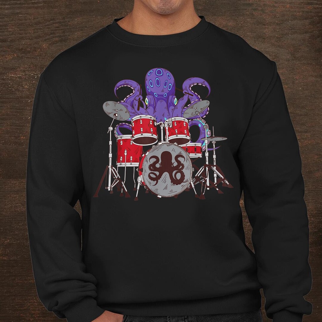 Octopus Drumming Shirt Cute Sea Drummer Lover Funny Gift - Etsy