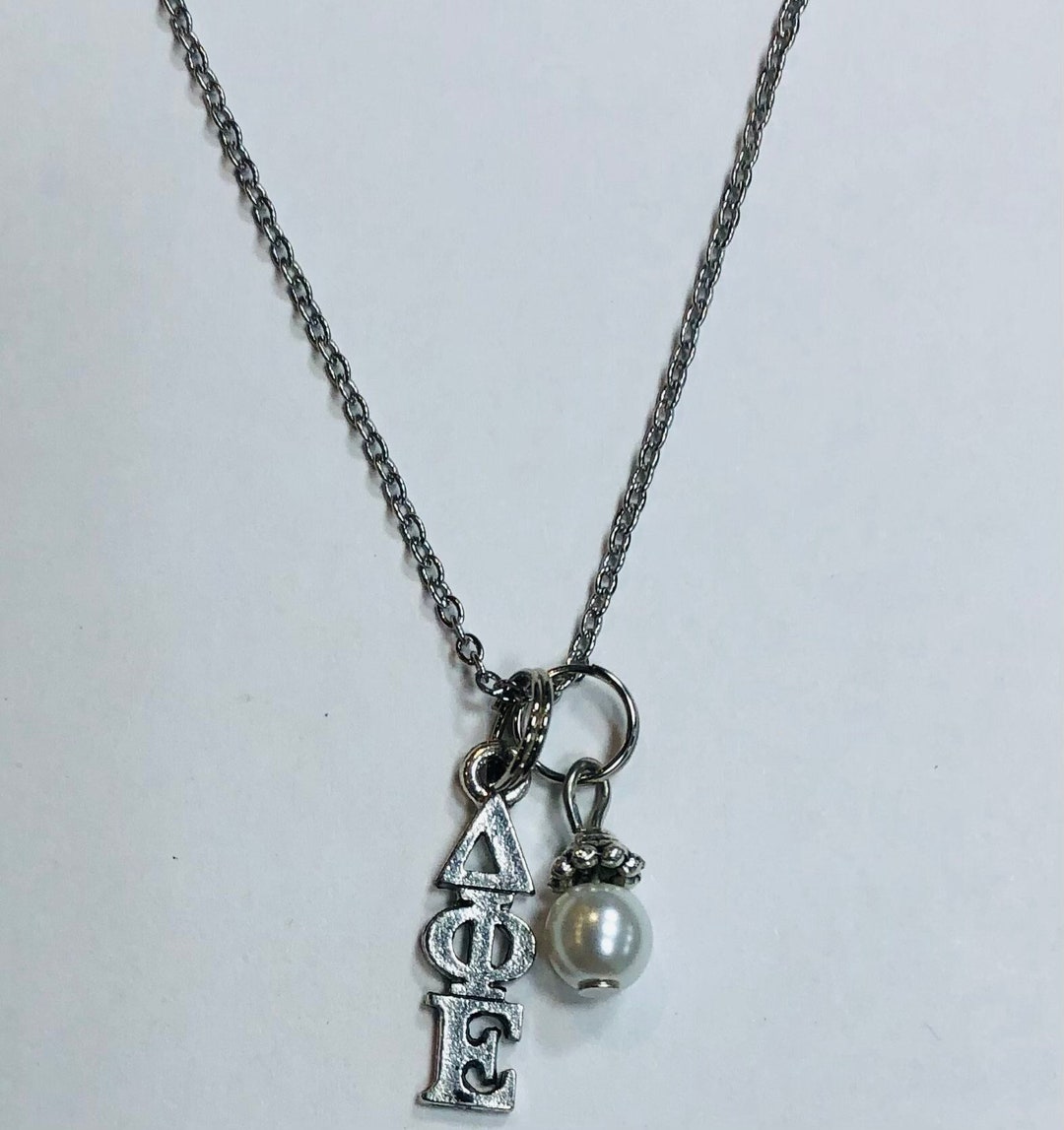 Delta Phi Epsilon Dphie DPE Lavaliere Charm Sorority Necklace With ...