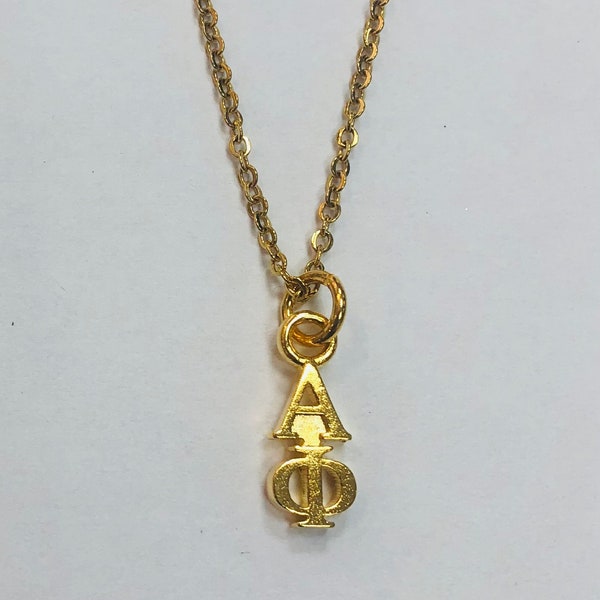 Gold Alpha Phi Charm - Etsy