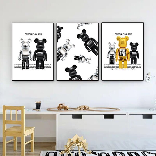 Bearbrick Poster - Etsy UK