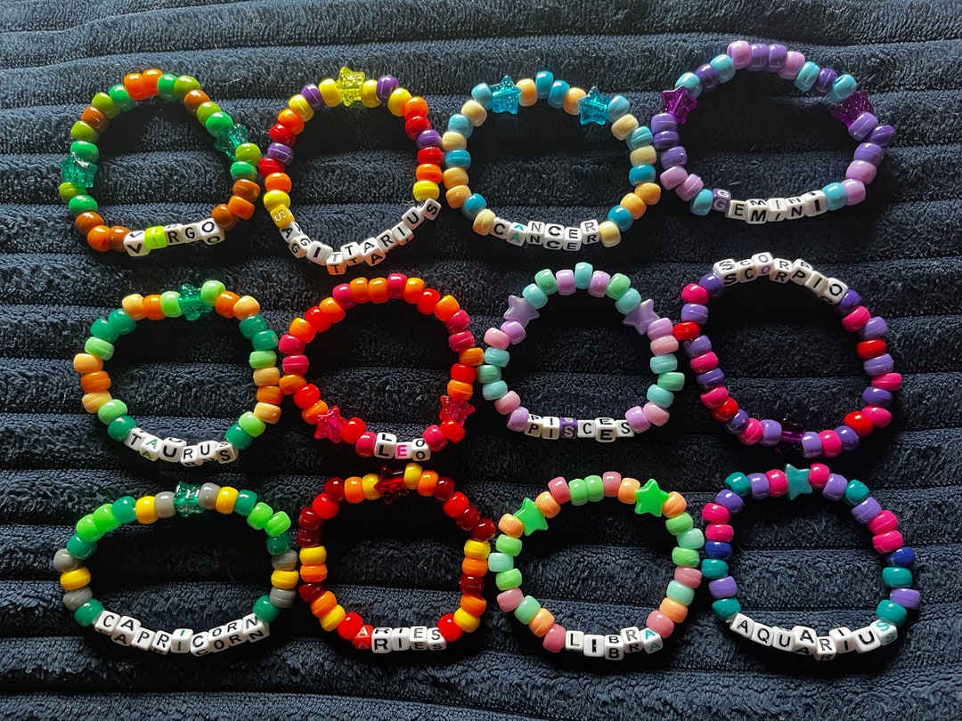 Zodiac Signs Kandi Bracelet - Etsy