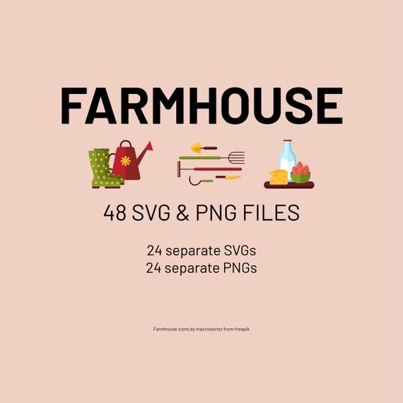 Farmhouse SVG PNG Files Digital Download Words Sayings - Etsy