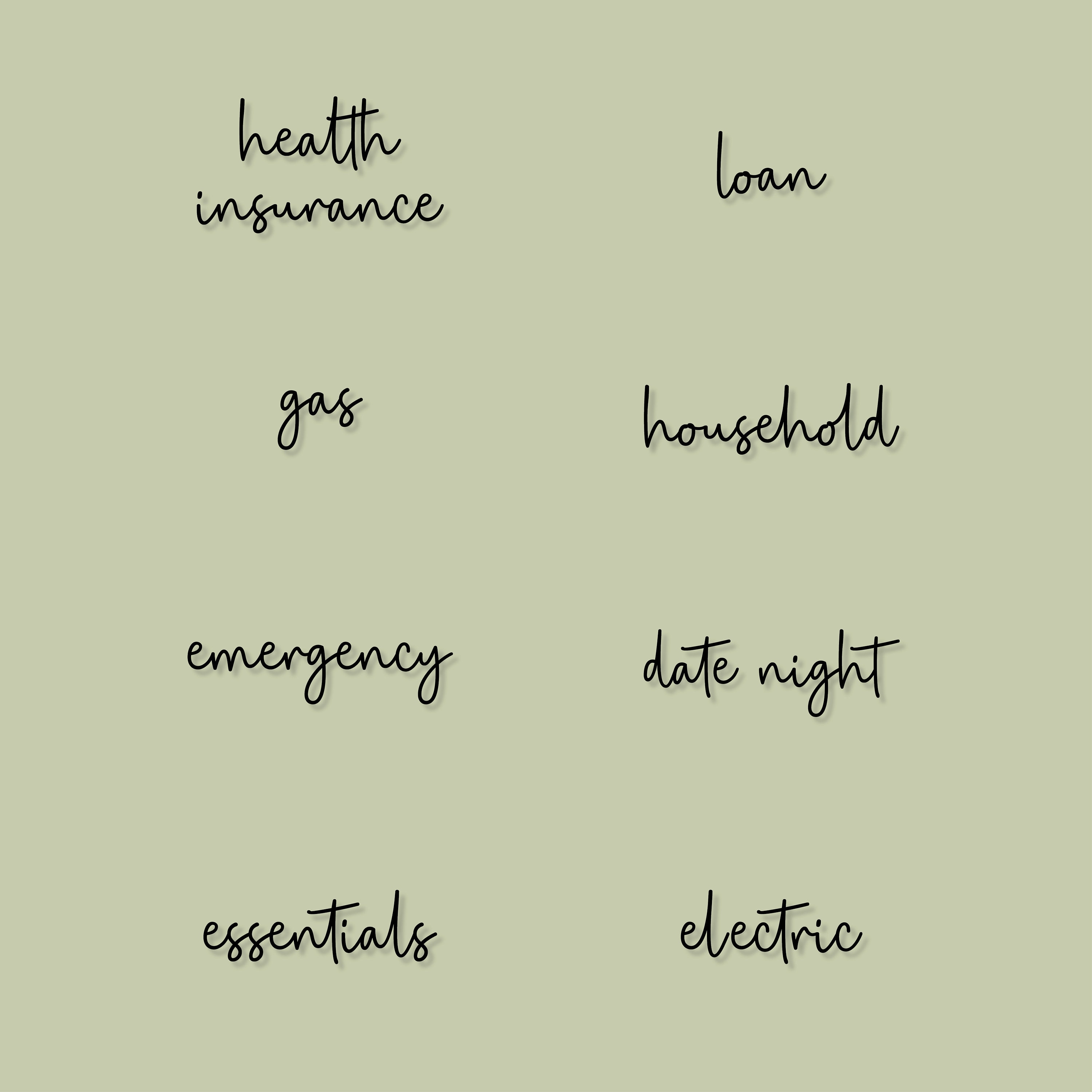 Budget Binder Labels SVG PNG, Money Essentials Labels, Finance Planning ...