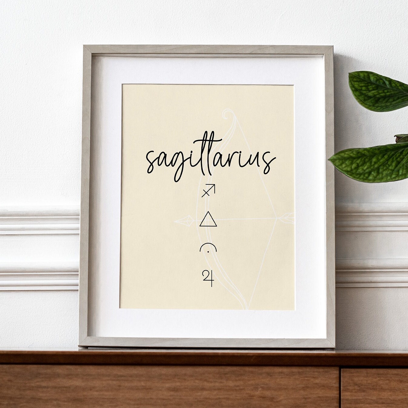 Zodiac Symbols Boho Wall Art, Zodiac Signs Boho Design, Astrology Print ...