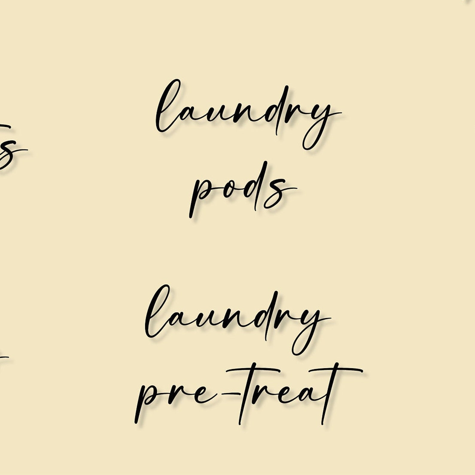 Laundry Room Labels SVG PNG, Laundry Essentials Labels, Laundry ...