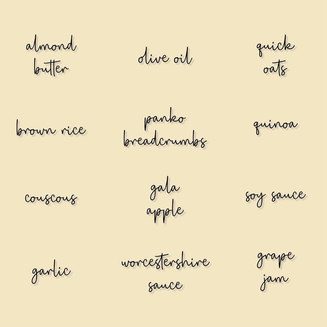 Pantry Labels SVG PNG, Kitchen Essential Labels, Pantry Organization ...