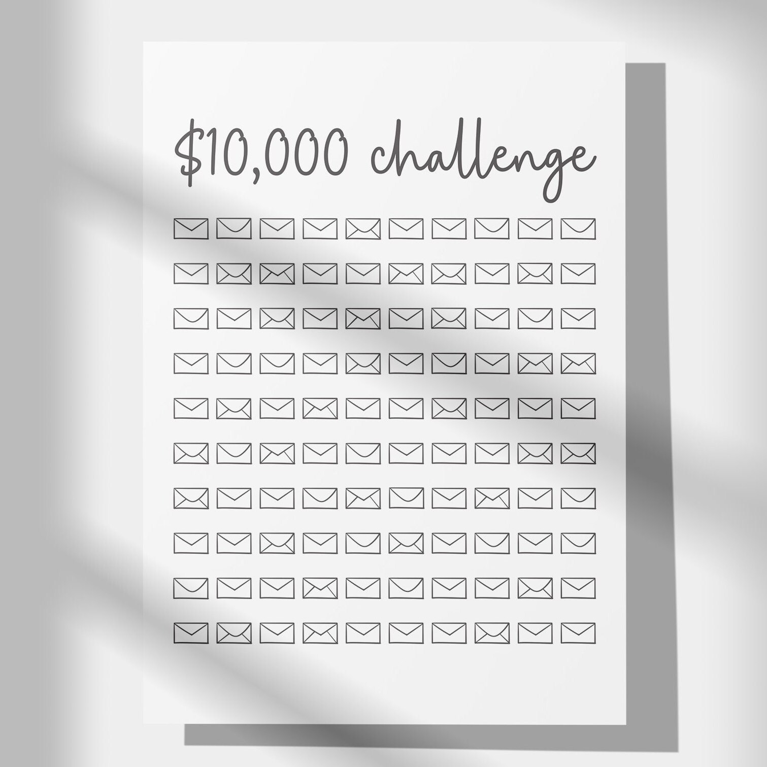 10K Savings Challenge, 100 Envelope Challenge for 10000 Savings ...