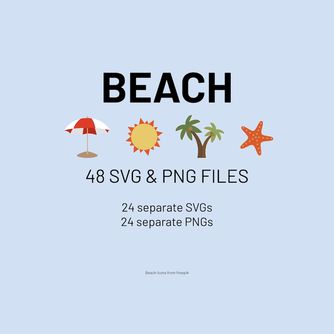 US Beach SVG PNG Files, Digital Download, Words, Sayings, Phrases ...