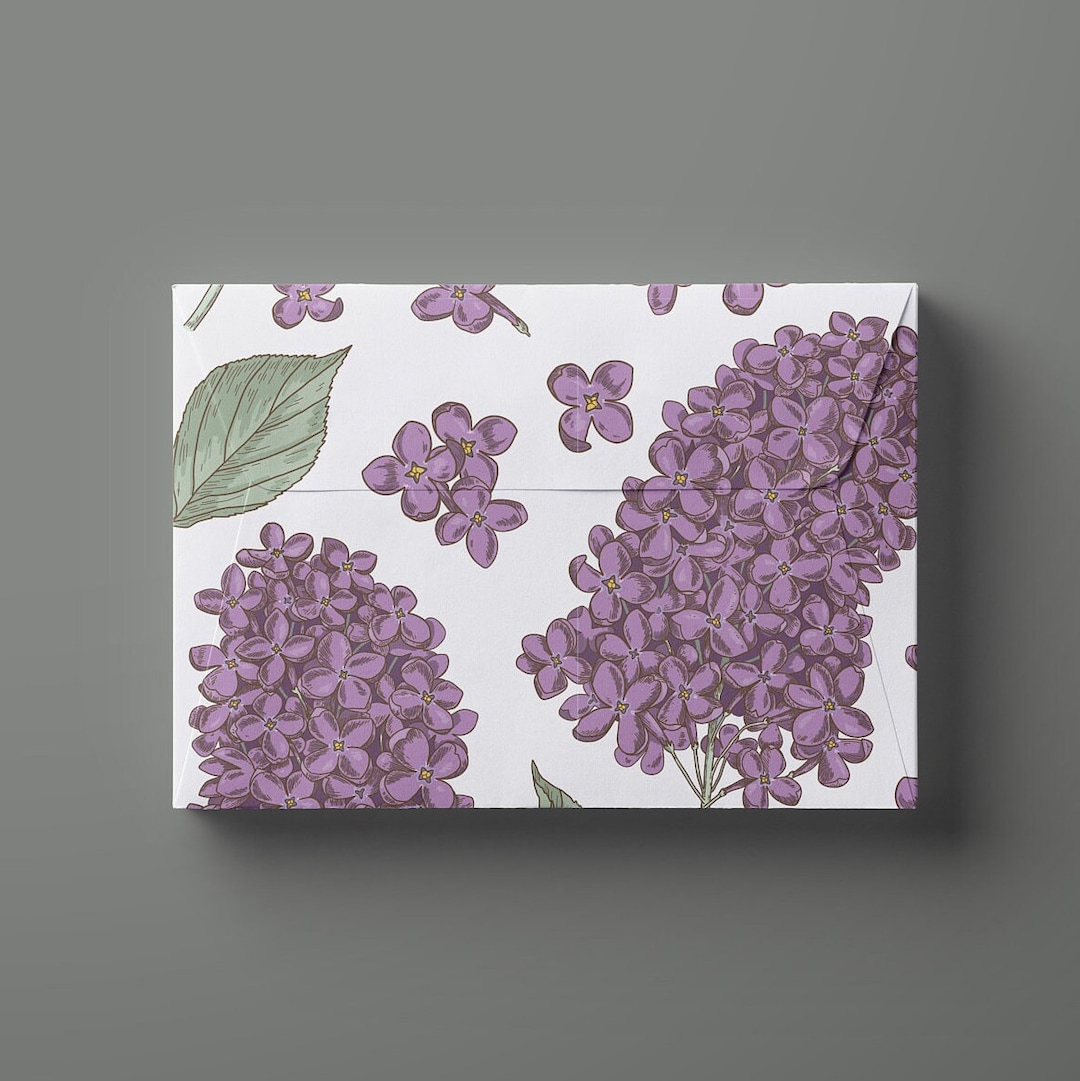 Purple Flower A6 Envelope Template, Boho Design, Money Savings ...