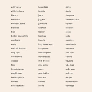 Closet Organization Labels SVG PNG, Clothes Storage Bin Labels, Closet ...