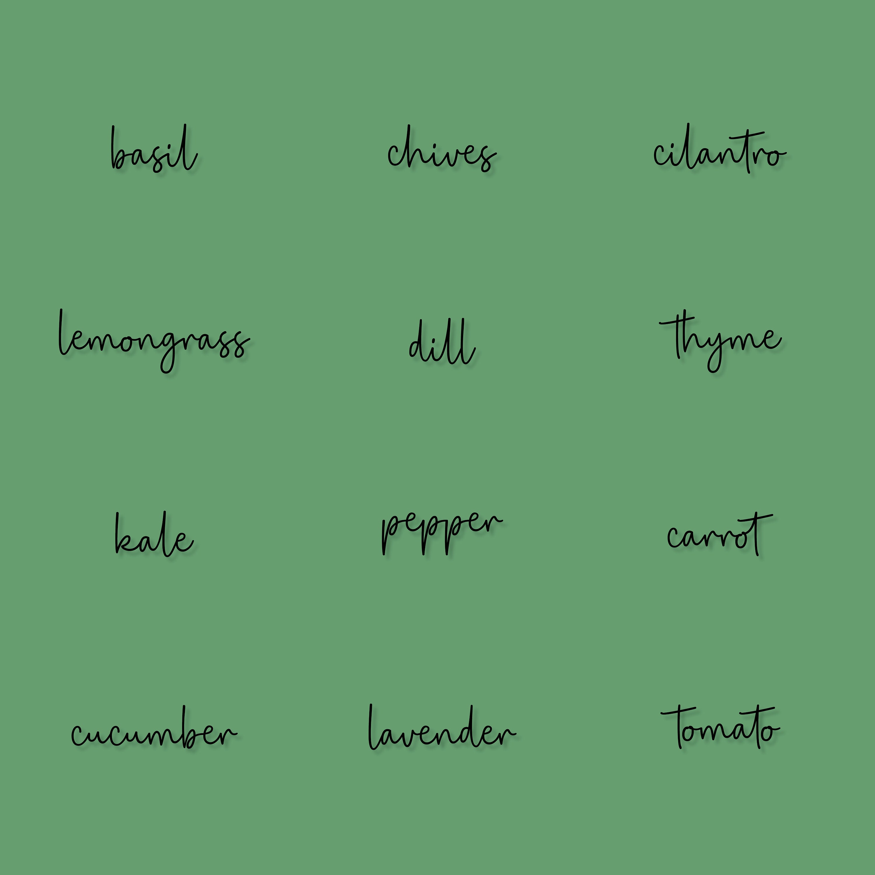 Garden Stakes, Garden Markers PNG, Garden Labels SVG, Plant Labels ...