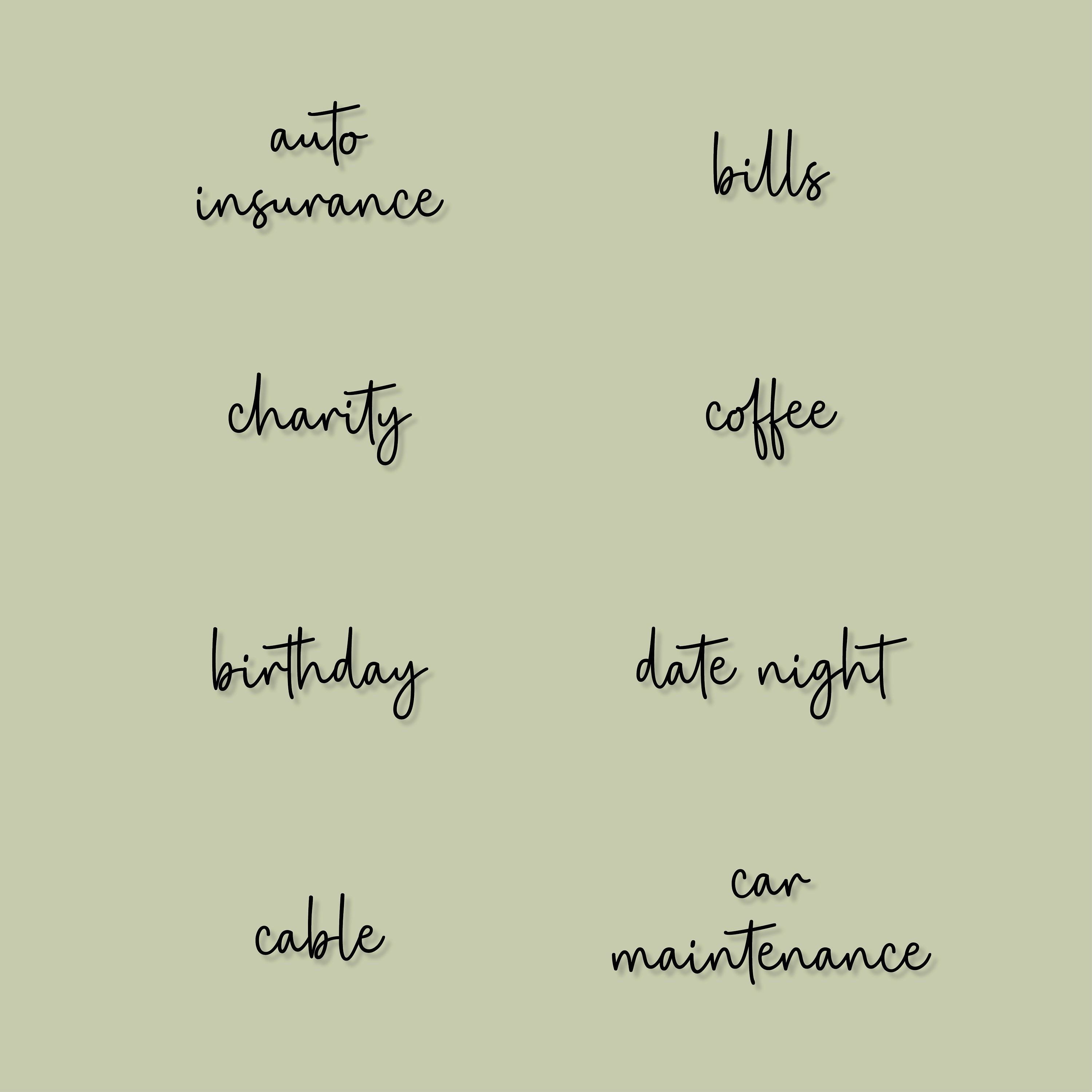 Budget Binder Labels SVG PNG, Money Essentials Labels, Finance Planning ...