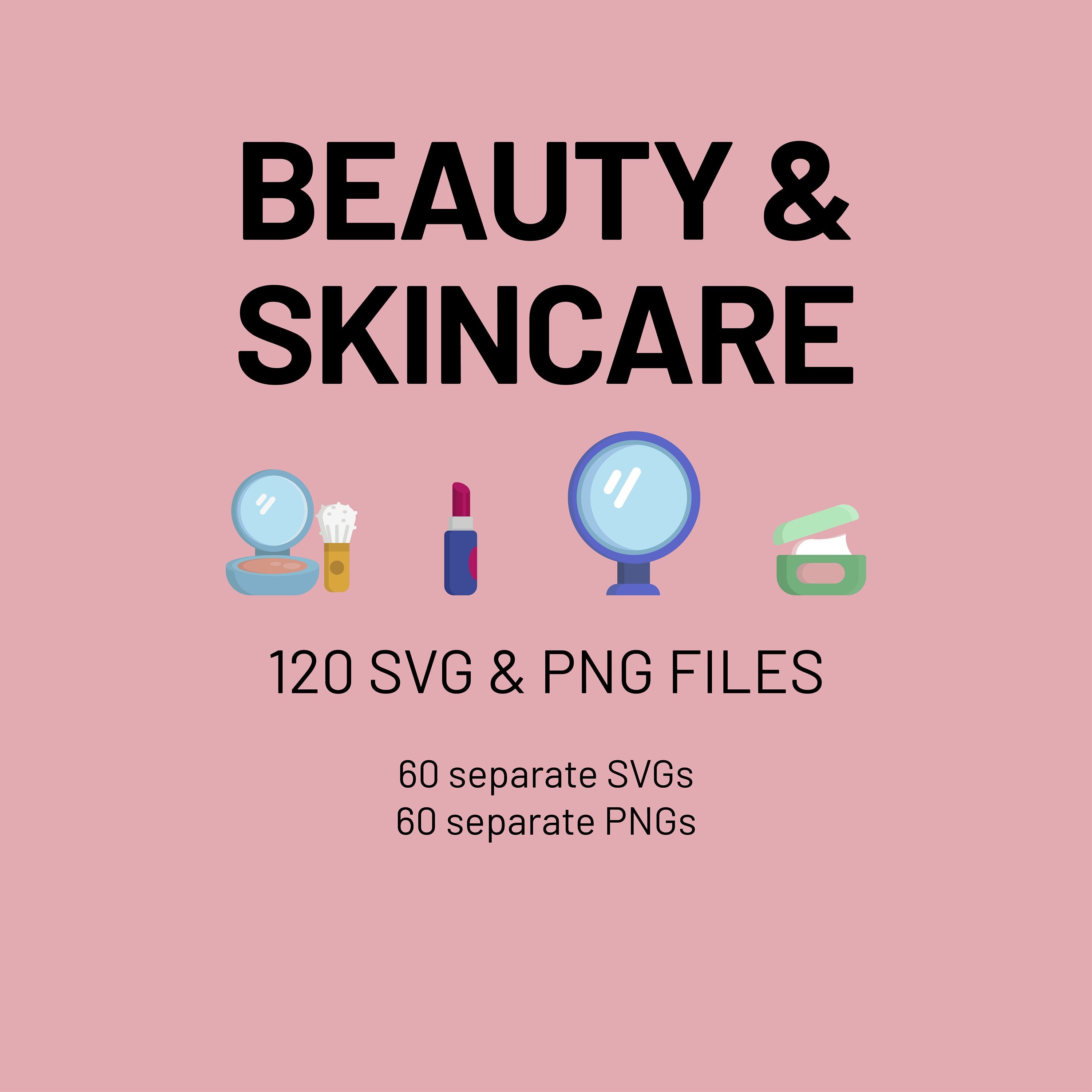 Makeup Labels SVG PNG, Organization Labels, Beauty Cosmetics Skincare ...
