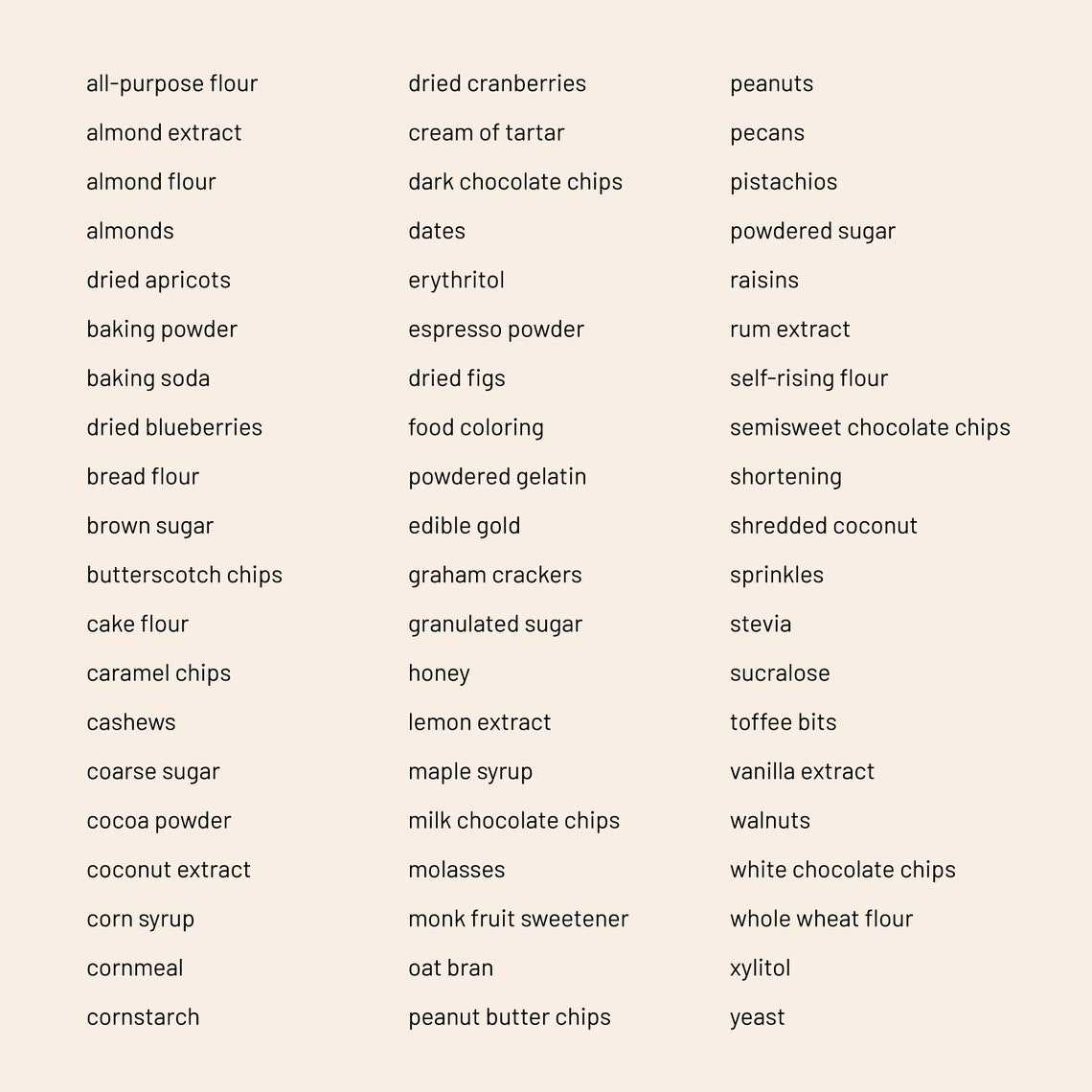 Baking Essentials Labels SVG PNG, Pantry Labels, Pantry Organization ...