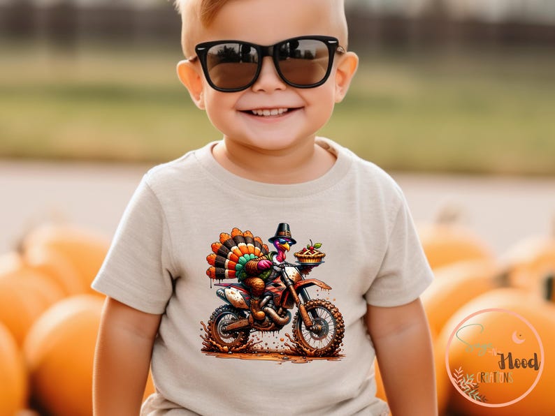 Thanksgiving Turkey Dirt Bike Png,turkey Png,fall Shirt for Kids ...