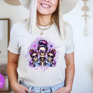 Mom Life PNG, Skeleton Mom Clipart, Skull Png Sublimation, Mom Skull ...