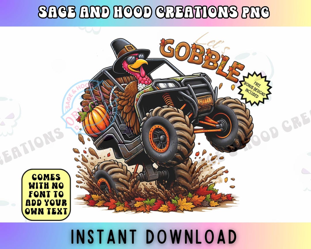 Funny Thanksgiving Gobble Turkey PNG ,UTV Png,trending Fall Png,boy ...