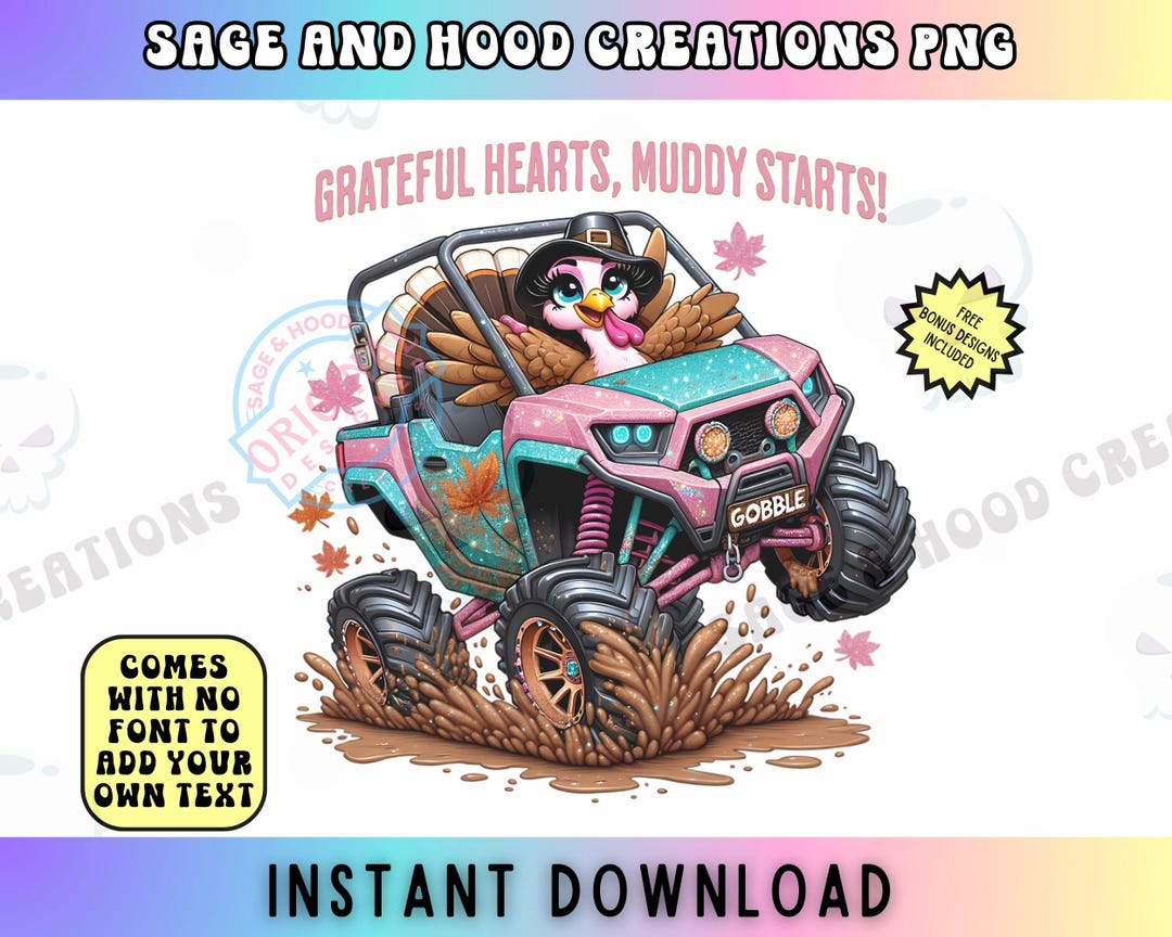 Funny Thanksgiving Turkey PNG,UTV Png,trending Fall Png,girl Racing Png ...