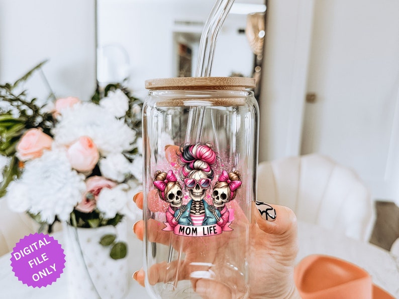 Mom Life PNG, Skeleton Mom Clipart, Skull Png Sublimation, Mom Skull ...