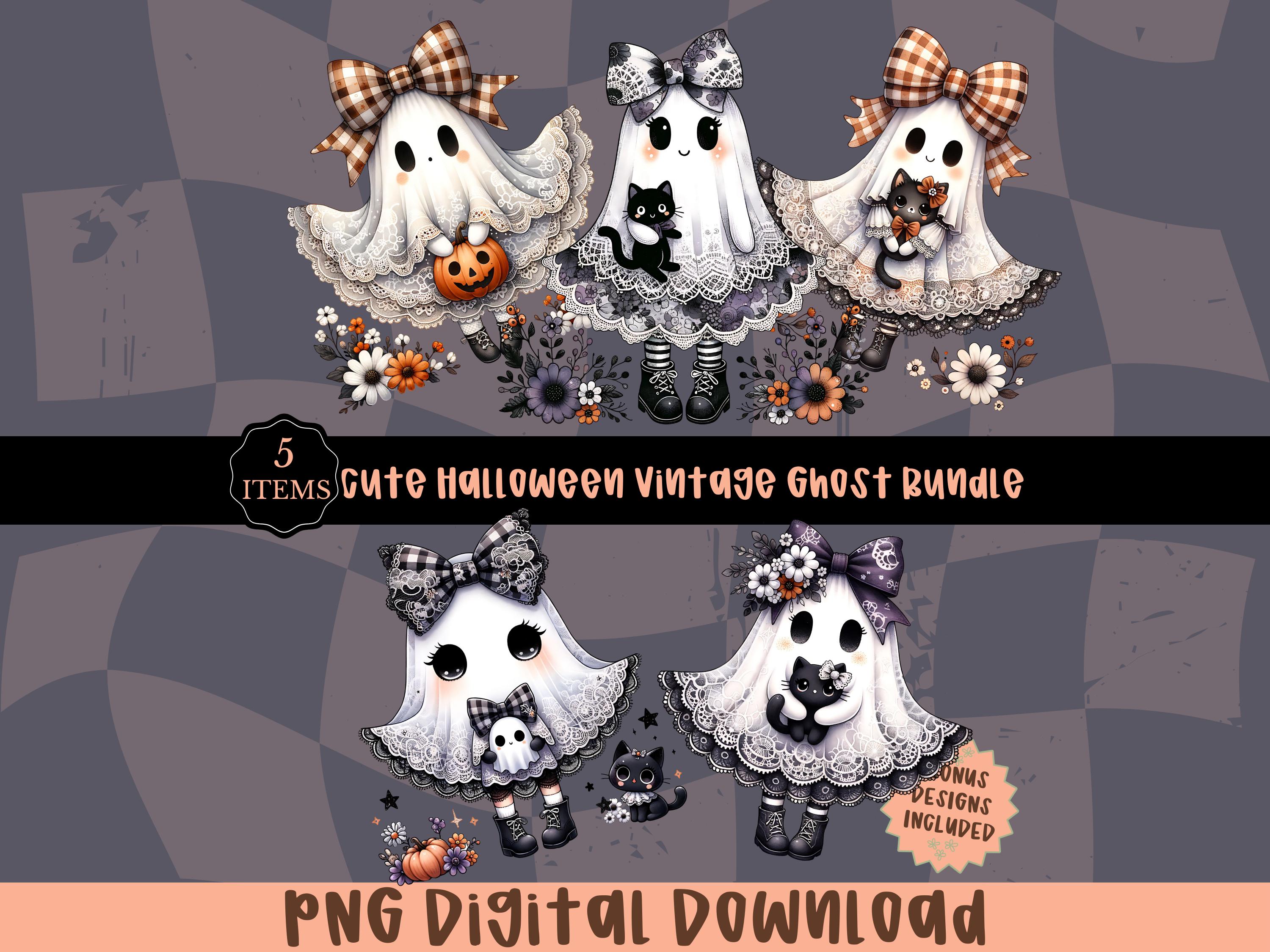 Halloween Coquette Ghost Png Bundle,halloween Sublimation Design,spooky ...
