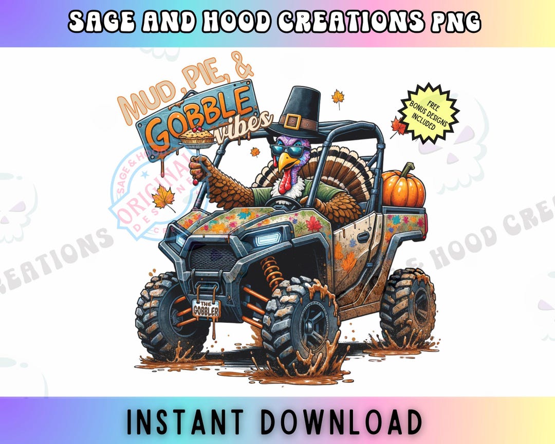 Funny Thanksgiving Gobble Turkey PNG ,UTV Png,trending Fall Png,boy ...