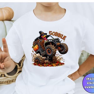 Funny Thanksgiving Gobble Turkey PNG ,UTV Png,trending Fall Png,boy ...
