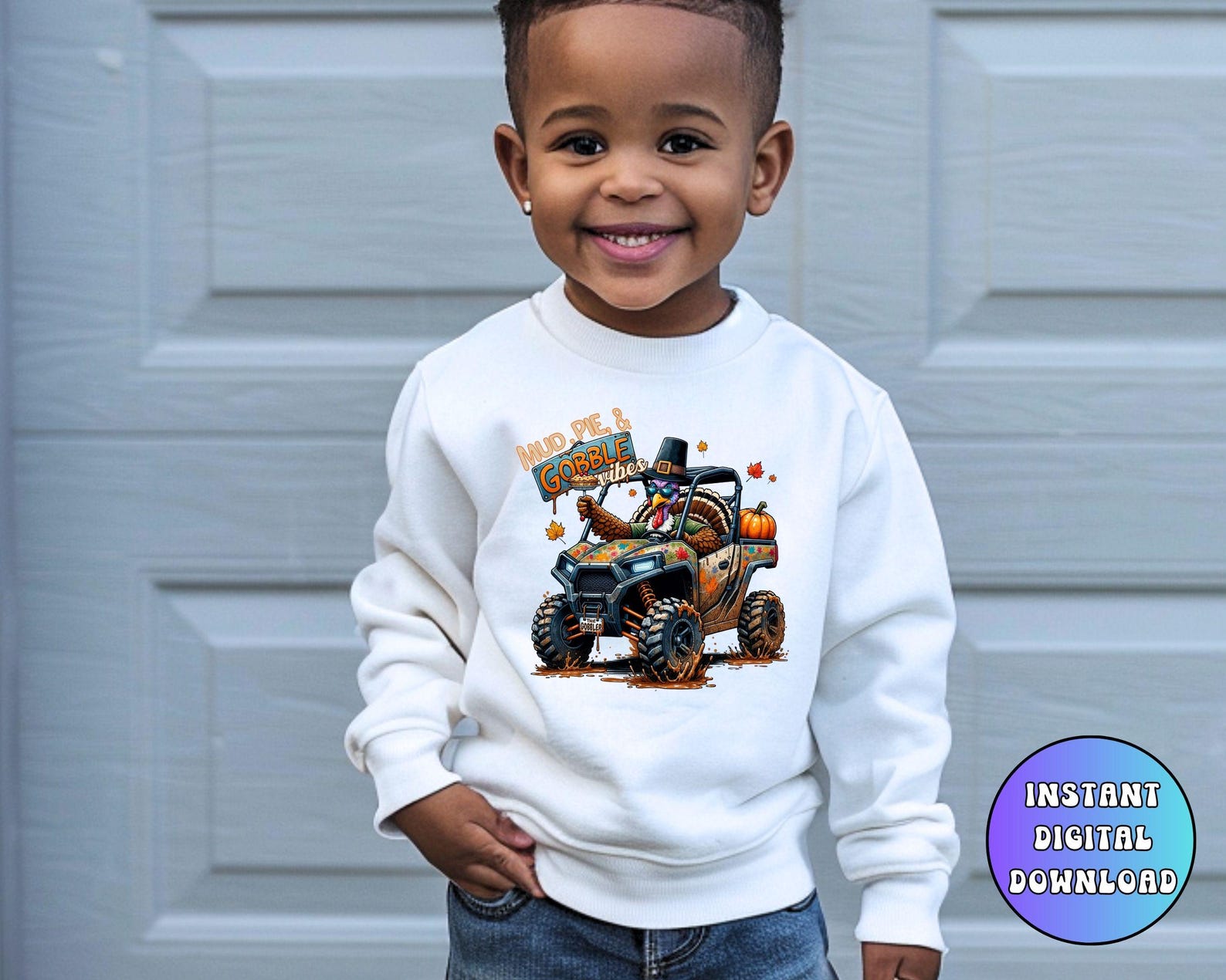 Funny Thanksgiving Gobble Turkey PNG ,UTV Png,trending Fall Png,boy ...
