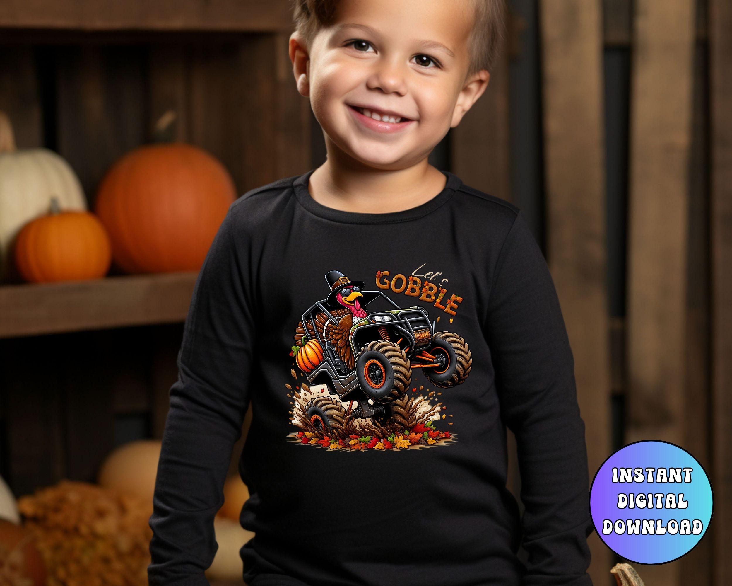 Funny Thanksgiving Gobble Turkey PNG ,UTV Png,trending Fall Png,boy ...