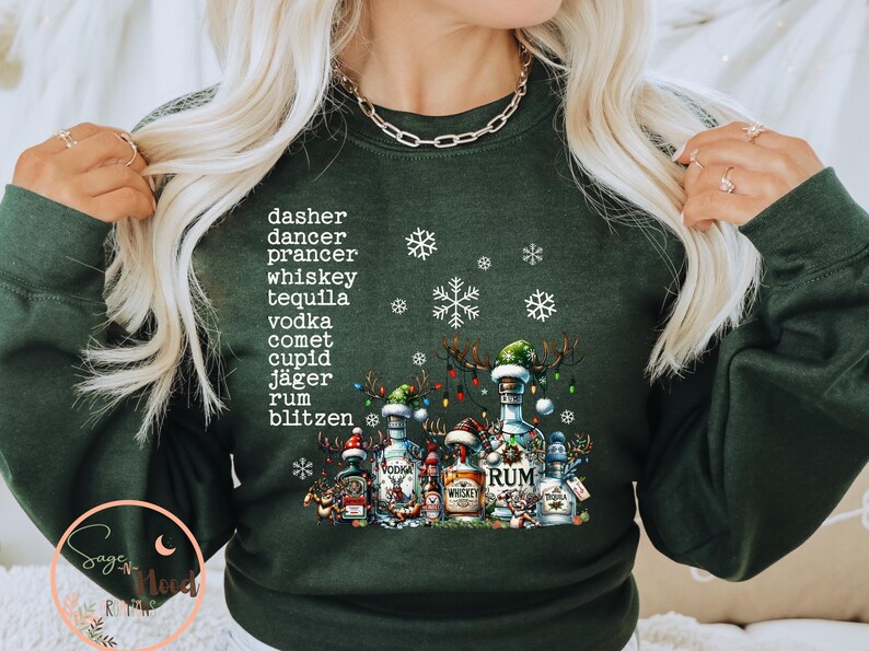 Funny Christmas Liquor Shirts Png,reindeer Png,christmas Holiday ...