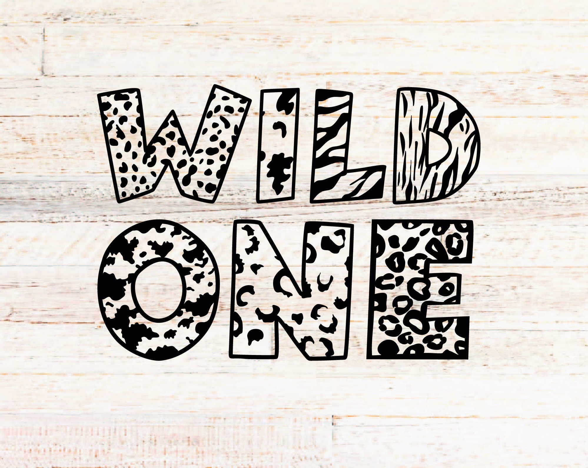 Wild One Svg, Animal Wild One Svg, Wild Party, Birthday Boy Girl Design ...