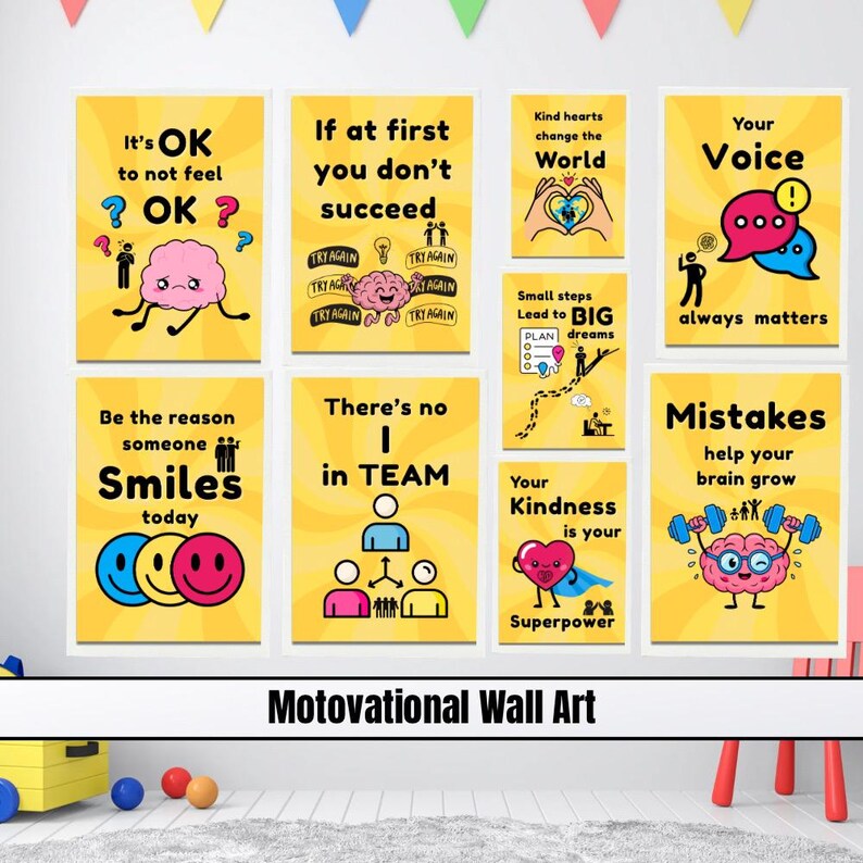 Printable Classroom Posters for Kids | Growth Mindset & Positive ...