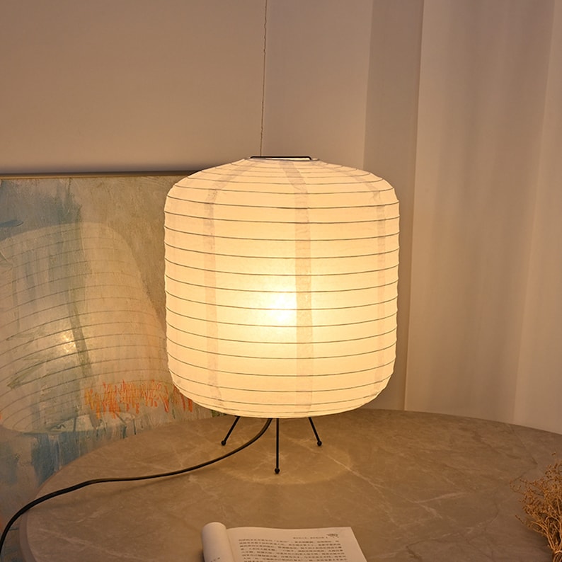 Japanese Desk Lamp Japanese Rice Paper Lamp Paper Lamp - Etsy