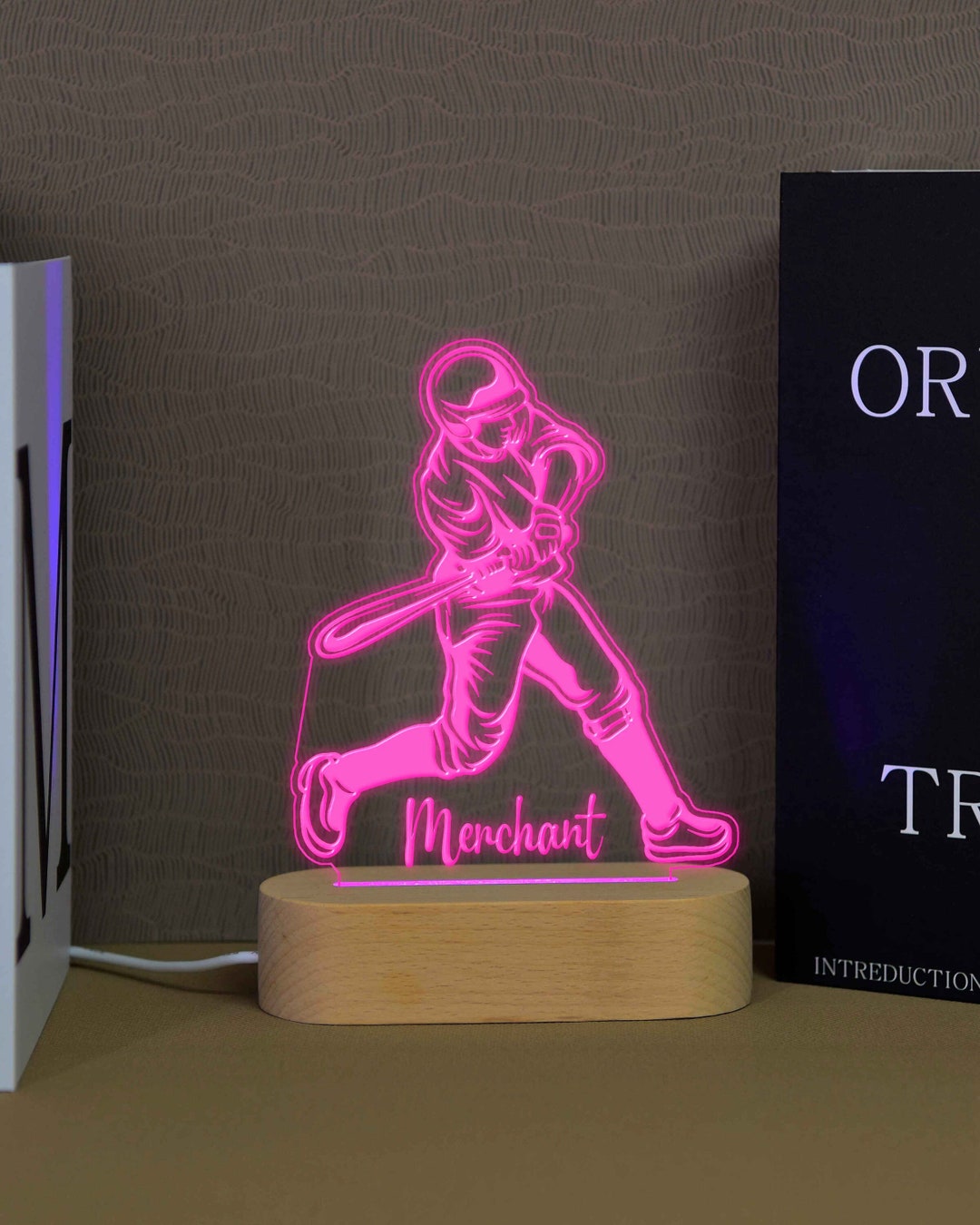 Personalised Baseball Night Lights Baseball Lamp Boy's - Etsy