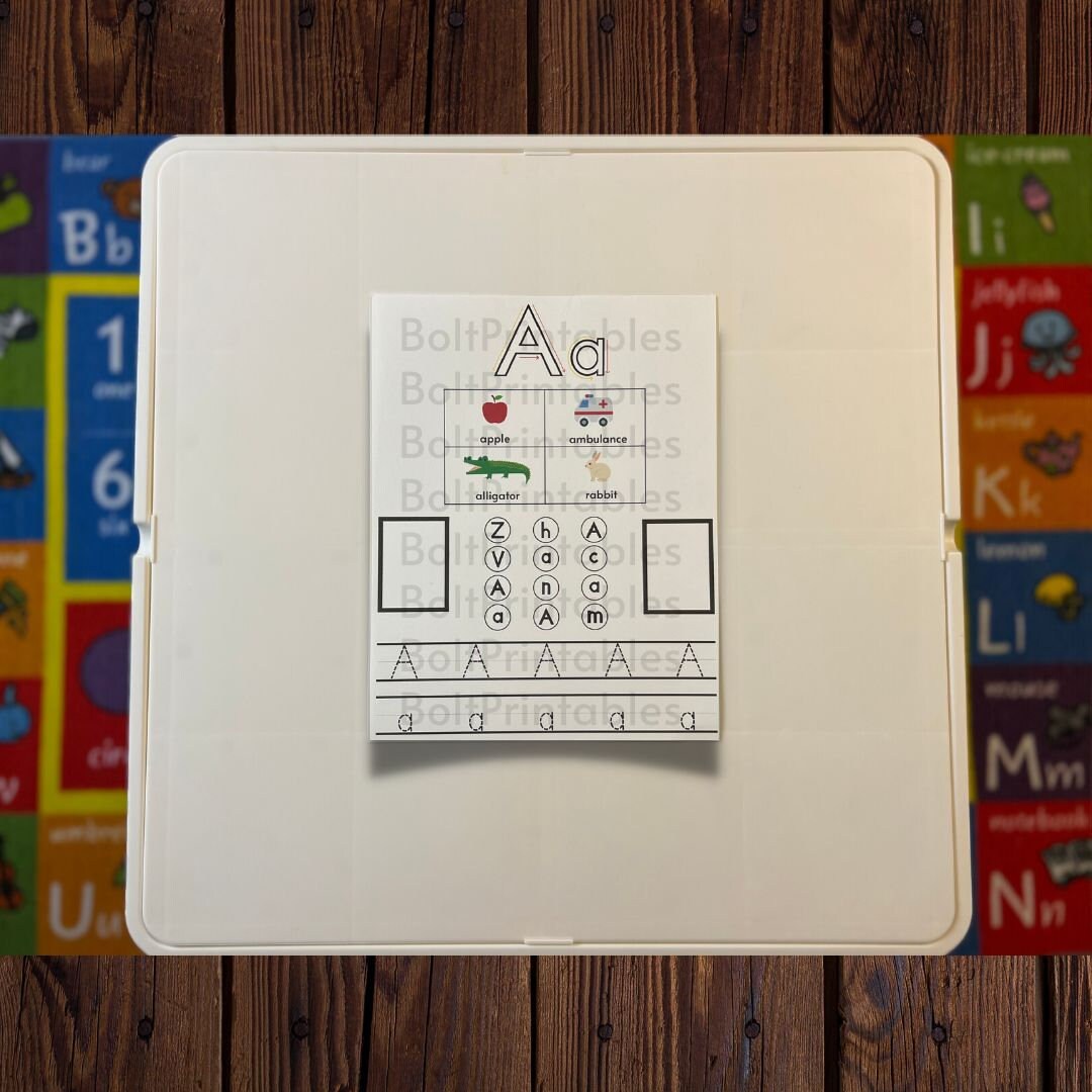 Alphabet Tracing Worksheets Bundle, Digital Printable 26 Pages Alphabet ...