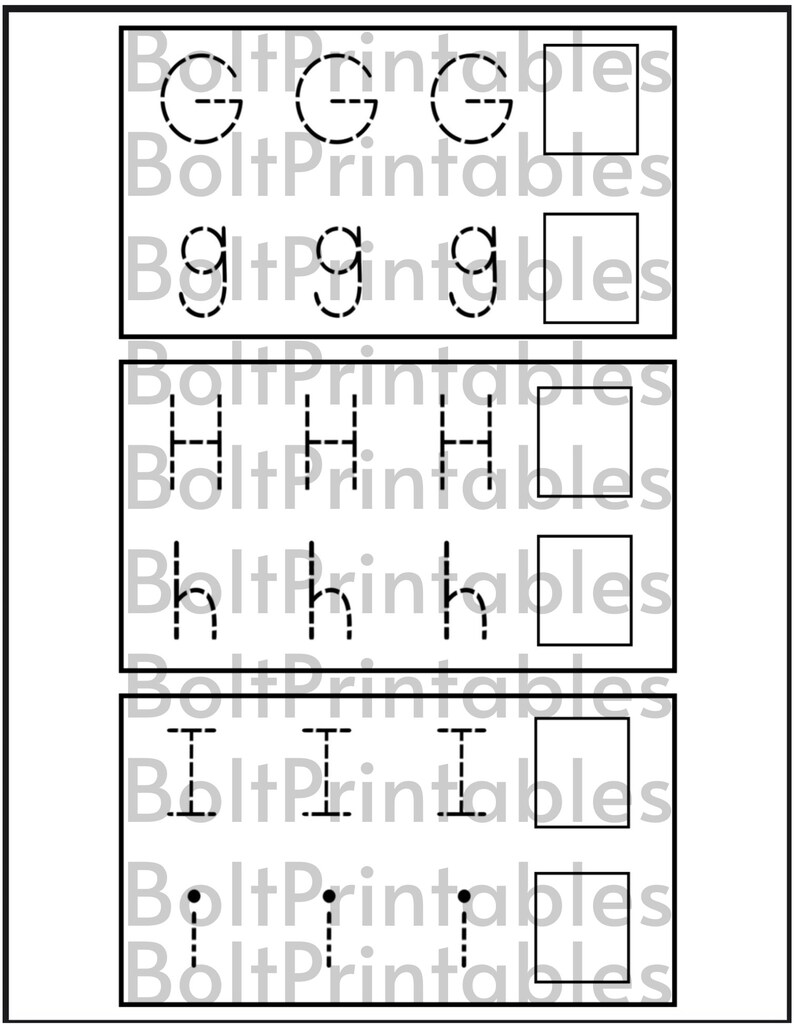 Alphabet Flash Cards, Tracing Alphabet, Digital Printable, Uppercase ...
