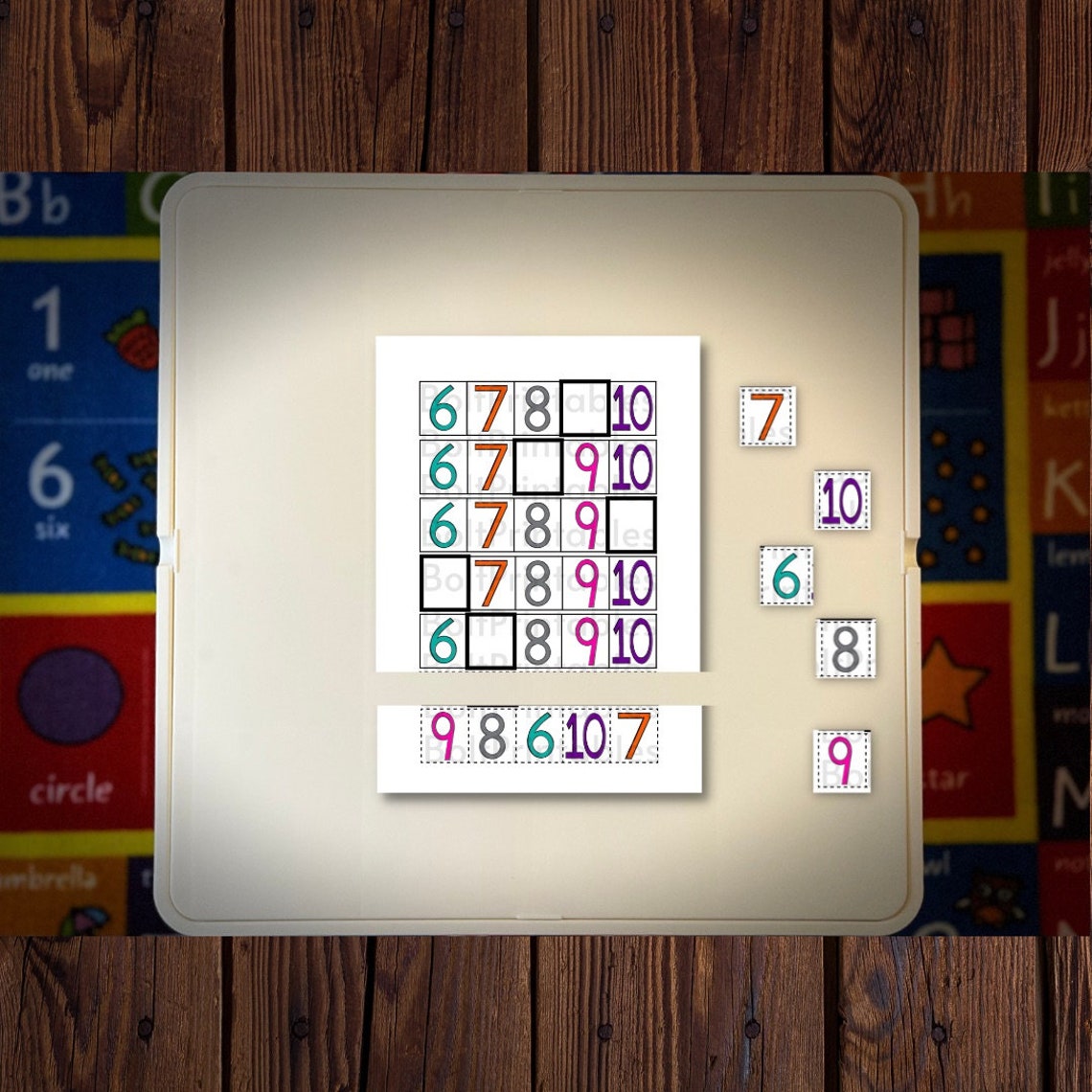 Printable Number Order Worksheet, Number Matching, Fill in Missing ...