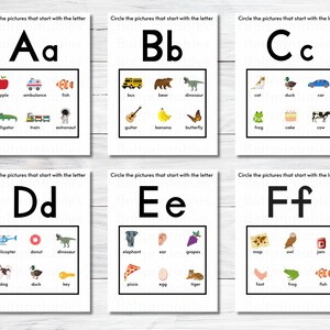 Alphabet Letters Sounds, Beginning Letter Phonics Picture Activity ...