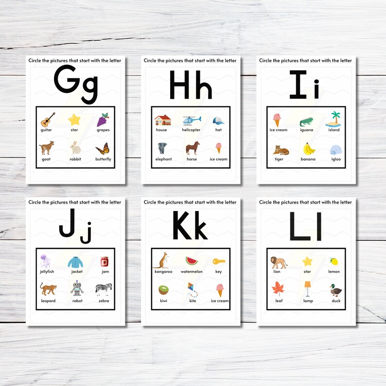 Alphabet Phonics, Beginning Letter Sounds, Phonics Picture Activity ...