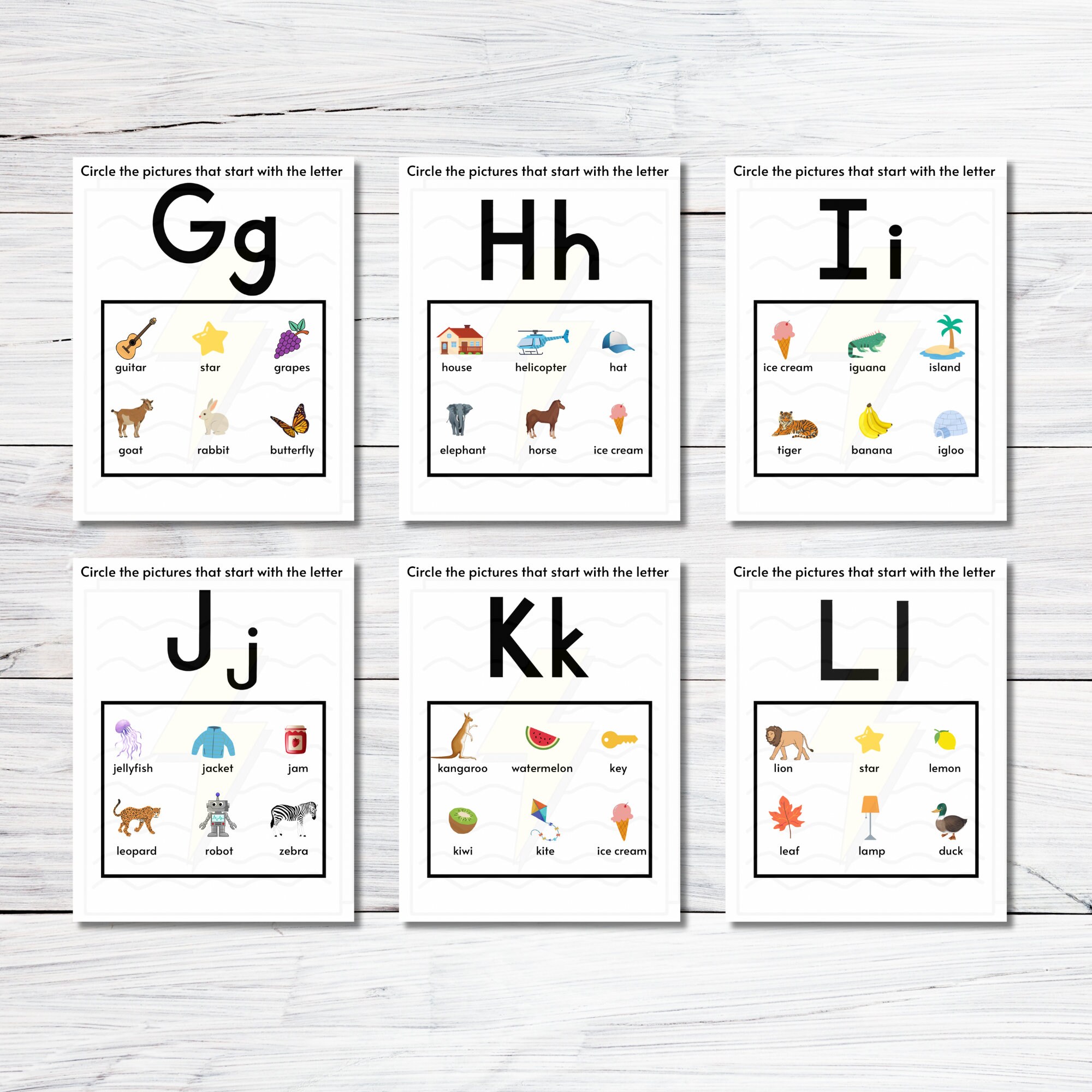 Alphabet Phonics, Beginning Letter Sounds, Phonics Picture Activity ...
