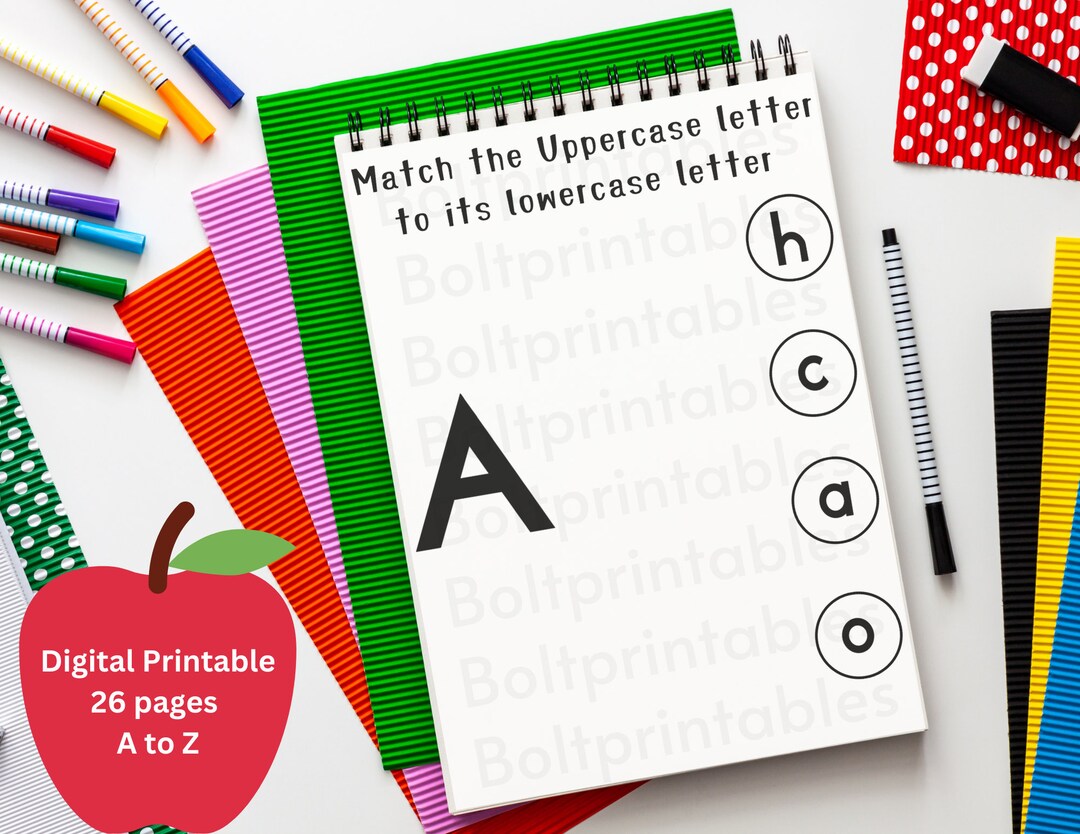 Alphabet Letters Matching Worksheet, Dot Activity, Find the Letter ...