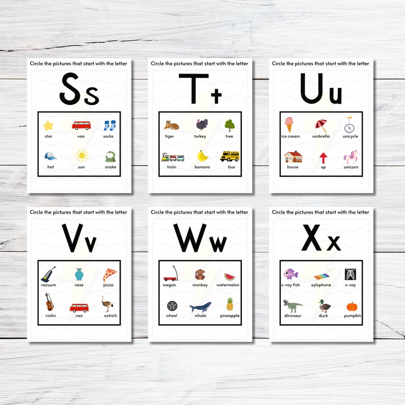 Alphabet Phonics, Beginning Letter Sounds, Phonics Picture Activity ...
