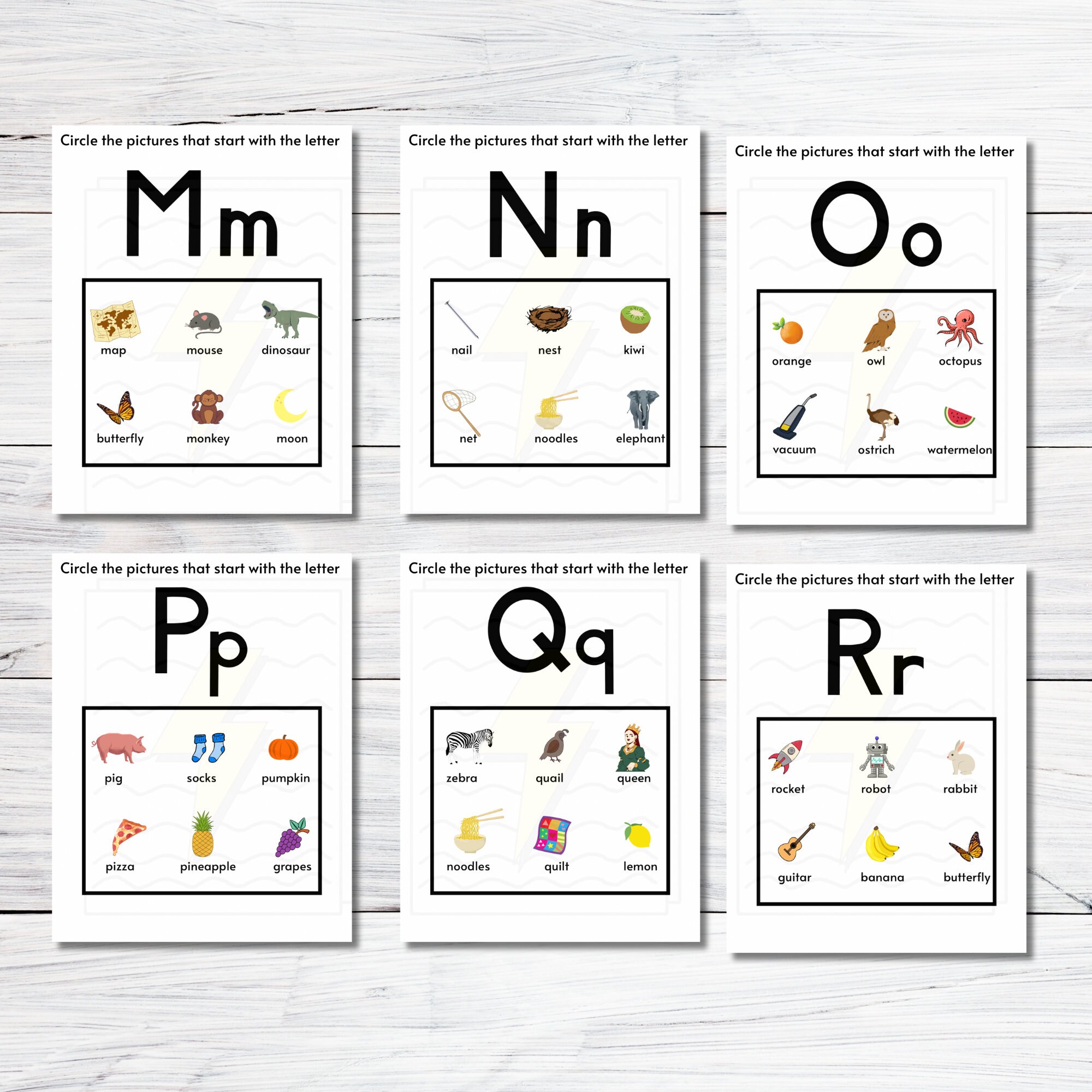 Alphabet Phonics, Beginning Letter Sounds, Phonics Picture Activity ...
