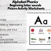 Alphabet Letters Sounds, Beginning Letter Phonics Picture Activity ...