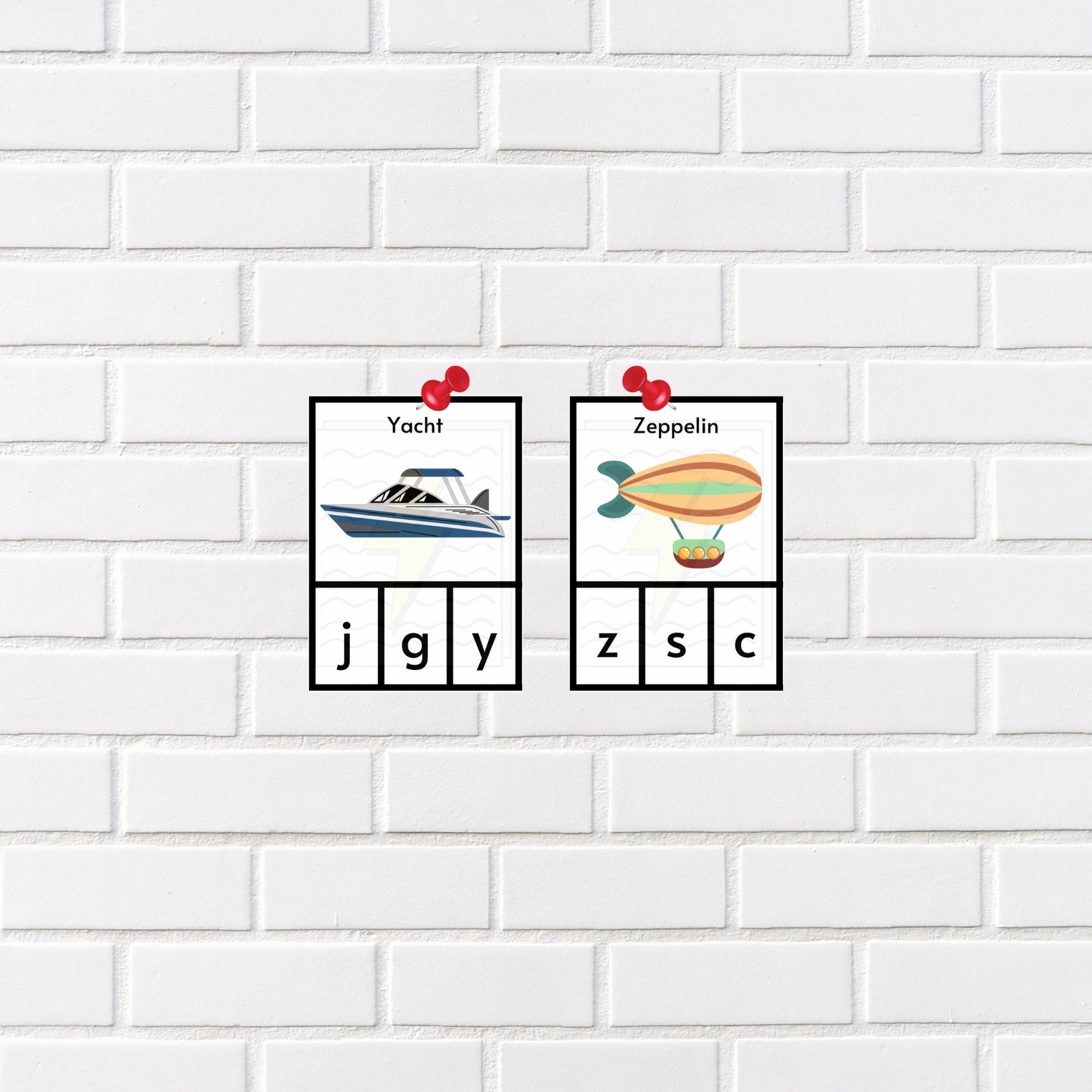 Alphabet Flash Cards, Printable Transportation Vehicle Themed ...