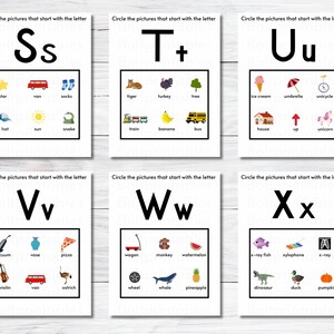 Alphabet Letters Sounds, Beginning Letter Phonics Picture Activity ...