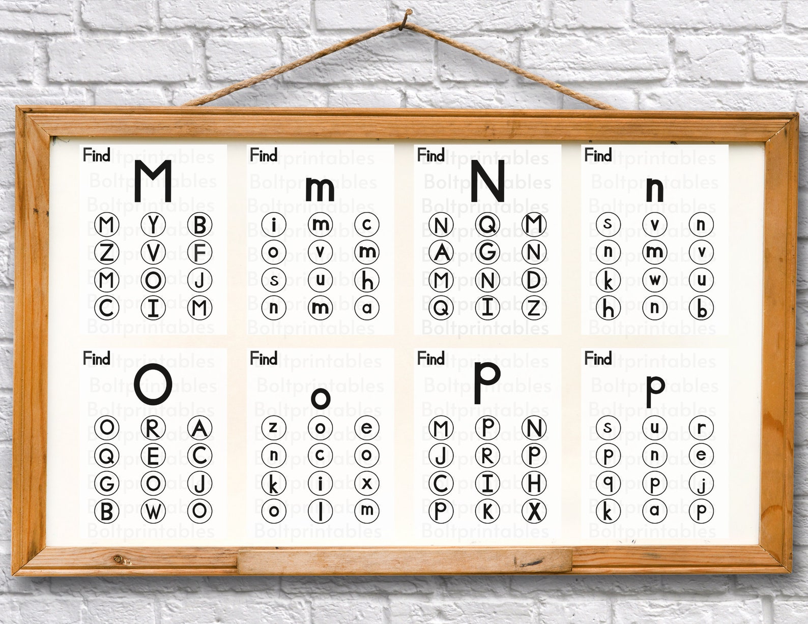 Alphabet Letters Worksheet, Dot Activity, Find the Letter, Preschool ...