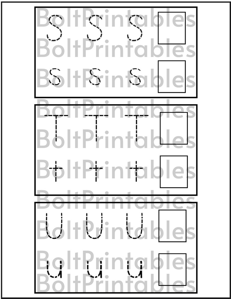 Alphabet Flash Cards, Tracing Alphabet, Digital Printable, Uppercase ...